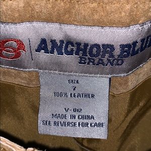 anchor blue | Pants & Jumpsuits | Nwt Anchor Blue Brand Tan Leather ...